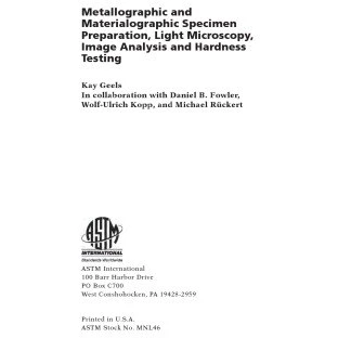خرید و قیمت دانلود کتاب Metallographic and Materialographic Specimen ...
