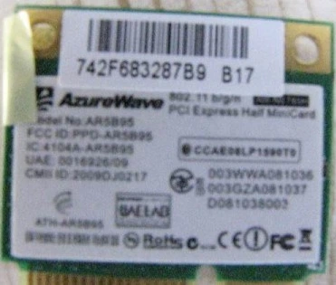 خرید و قیمت کارت وایرلس-وای فای نوت بوک | AzureWave Wireless-Wifi | ترب