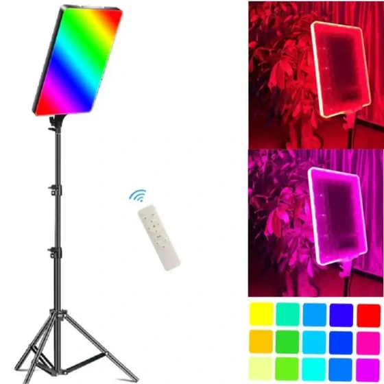 خرید و قیمت پنل نور ثابت ال ای دی PM-60 LED RGB | ترب