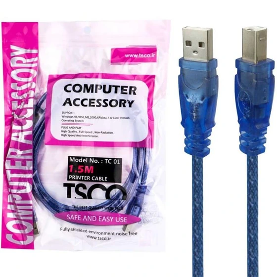 خرید و قیمت کابل پرینتر TSCO 1.5m | ترب