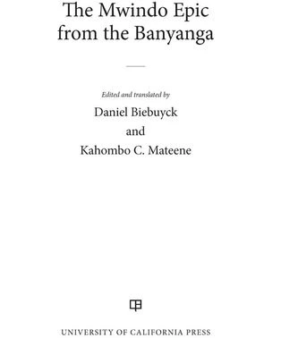 خرید و قیمت دانلود کتاب The Mwindo Epic from the Banyanga (Zaire) | ترب
