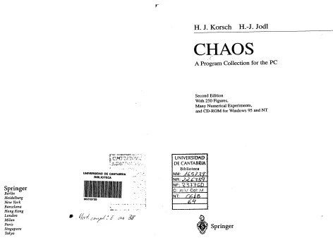 خرید و قیمت دانلود کتاب Chaos: a program collection for the PC 1994 | ترب