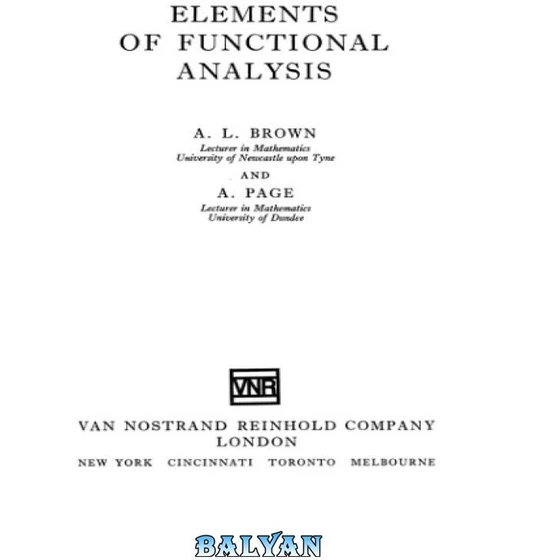 خرید و قیمت دانلود کتاب Elements of Functional Analysis | ترب