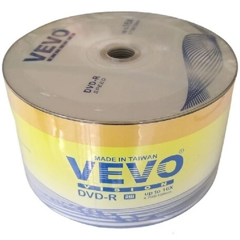خرید و قیمت DVDخام برند VEVO بسته 50 عددی وارداتی از کشور تایوان فضای ...