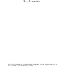 خرید و قیمت دانلود کتاب River Restoration: Managing the Uncertainty in ...