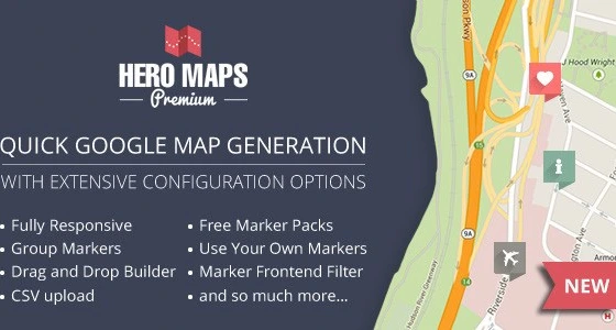 خرید و قیمت دانلود افزونه وردپرس Hero Maps Premium – افزونه نقشه گوگل ...