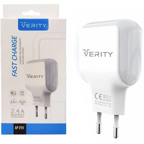 خرید و قیمت شارژر دیواری VERITY مدل 2111 فست شارژ | ترب