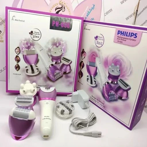 خرید و قیمت دستگاه اپیلاتور و موکن 5 کاره فیلیپس اصل مدل Philips PH-650 | ترب