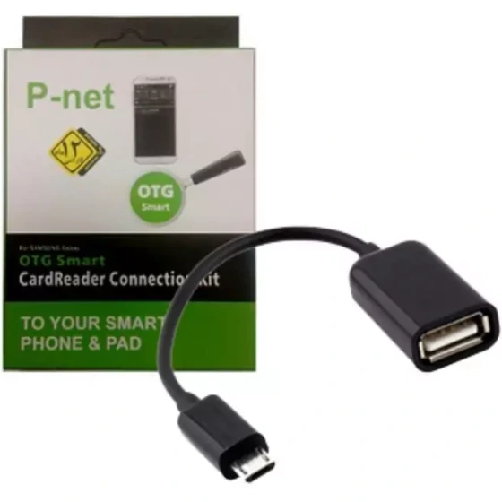 خرید و قیمت تبدیل OTG میکرو USB سیم دار پی نت (PNET) | ترب