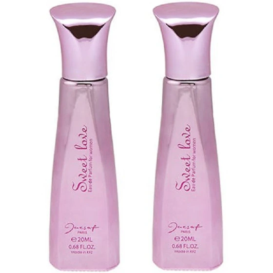 خرید و قیمت عطر جیبی زنانه ژک ساف (Jacsaf) مدل Sweet Love حجم 22 میلی‌لیتر بسته 2 عددی | ترب
