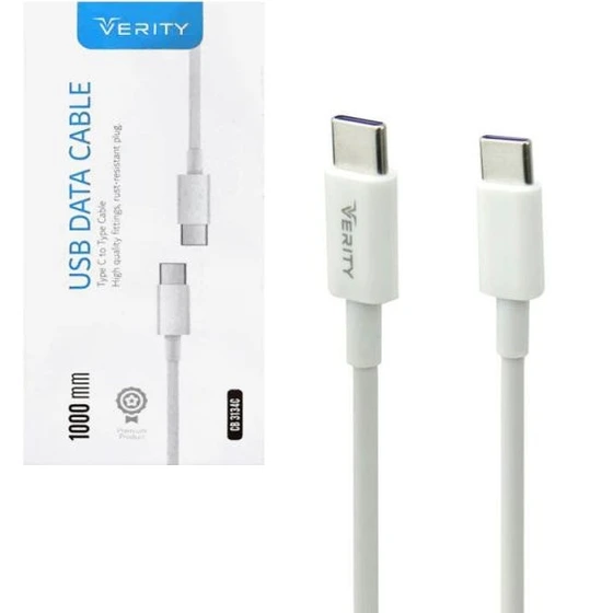 خرید و قیمت کابل تبدیل فست شارژ Verity CB 3134C Type-C To Type-C 1m | ترب