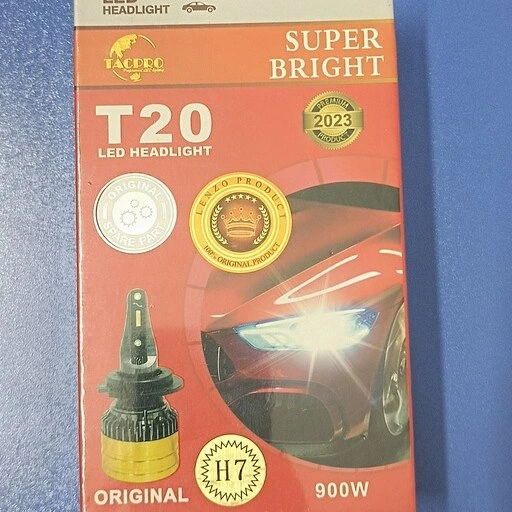 خرید و قیمت لامپ هدلایت لنزوt20پایه H7 با چیپ csp | ترب