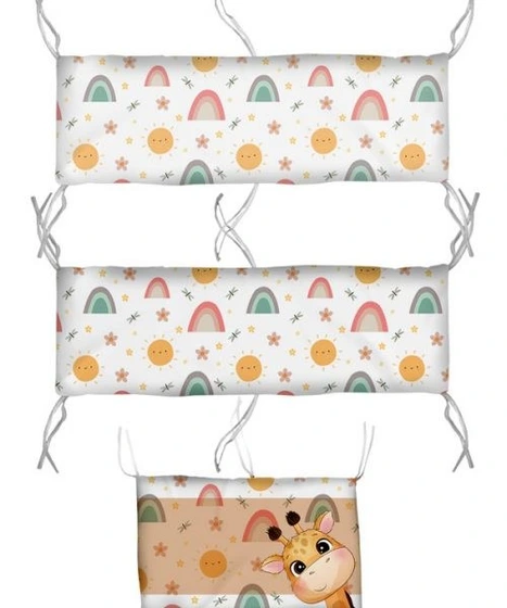 خرید و قیمت محافظ تخت کودک طرح رنگین کمان | ترب