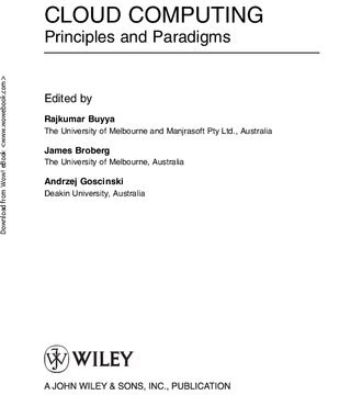 خرید و قیمت دانلود کتاب Cloud Computing. Principles and Paradigms 2011 ...