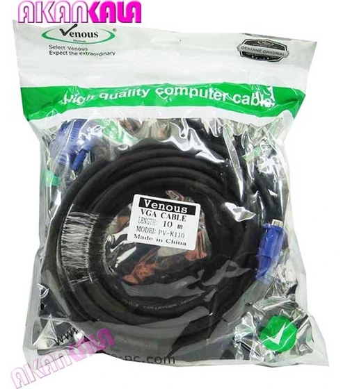 خرید و قیمت کابل VGA طول 10 متر VENOUS مدل PV-K110 ضخیم “فروش عمده” | ترب
