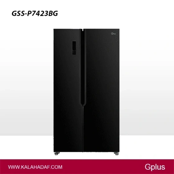 خرید و قیمت یخچال فریزر ساید بای ساید جی پلاس مدل GSS-P7423BG مشکی | ترب