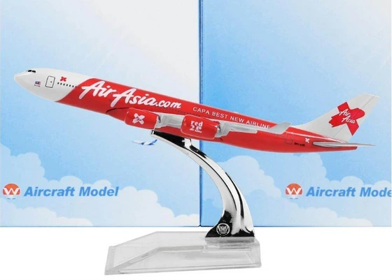 خرید و قیمت ماکت هواپیما ایرباس 340 ایر اسیا | Airplane Model 16cm ...