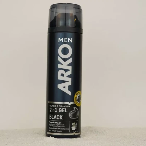 خرید و قیمت ژل اصلاح آرکو من Black مردانه 2 در 1 حجم 200میل ‌Arko Man ...