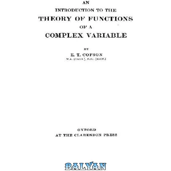 خرید و قیمت دانلود کتاب Introduction To The Theory Of Functions Of A Complex Variable ترب