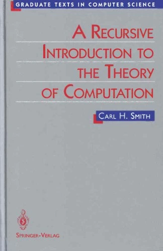 خرید و قیمت دانلود کتاب A Recursive Introduction To The Theory Of