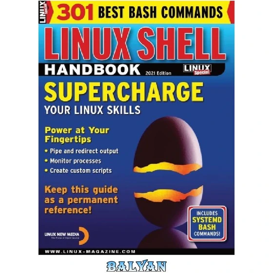 خرید و قیمت دانلود کتاب Linux Shell Handbook 2021 Edition ترب 