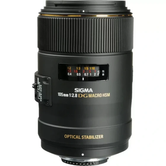 خرید و قیمت لنز سیگما Sigma 105mm f/2.8 EX DG OS HSM Macro for Canon | ترب