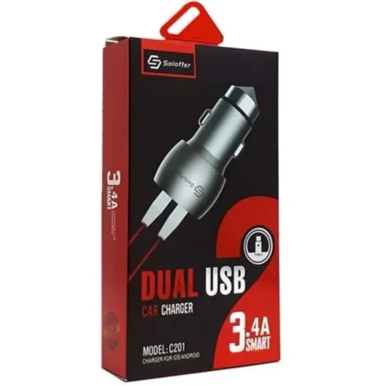 خرید و قیمت شارژر فندکی SOLOFFER مدل C201 | ترب