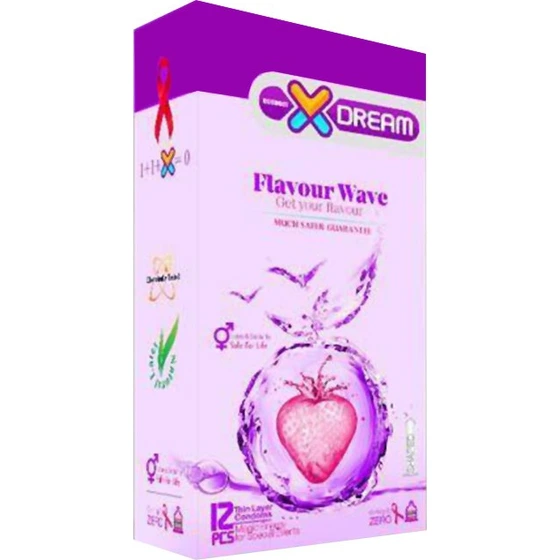 خرید و قیمت کاندوم ایکس دریم مدل فلاور ویو 12 عددی اورجینال ا Flavour Wave xdream 12 pcs | ترب