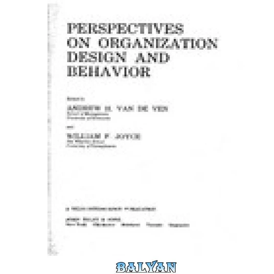 خرید و قیمت دانلود کتاب Perspectives on Organization Design and ...