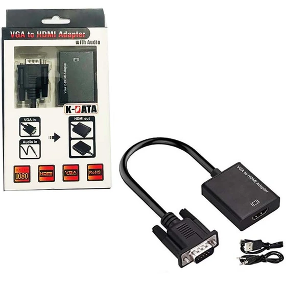 خرید و قیمت تبدیل kaiser VGA To HDMI با صدا و پاور | ترب