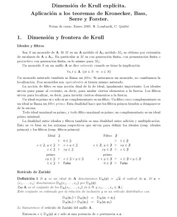 خرید و قیمت دانلود کتاب Dimensión de Krull explícita. Aplicación a los teoremas de Kronecker ...