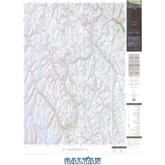 خرید و قیمت دانلود کتاب Trekking map Ladakh-Zanskar: Center (Leh ...