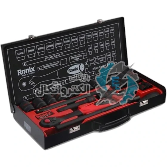 خرید و قیمت مجموعه 27 عددی آچار بکس و سری بکس رونیکس مدل RH-2627 ا Ronix RH-2627 Ratchet Wrench ...