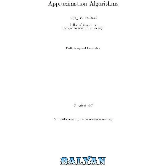 خرید و قیمت دانلود کتاب Approximation Algorithms ترب