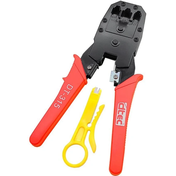 خرید و قیمت آچار پرس سرسوکت شبکه و تلفن DTEC DT- 315 | ترب