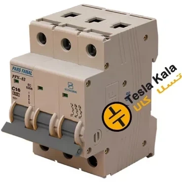 خرید و قیمت کلید مینیاتوری پارس فانال 3 پل 16 آمپر 6 کیلو آمپر PFN-63-C16 | ترب