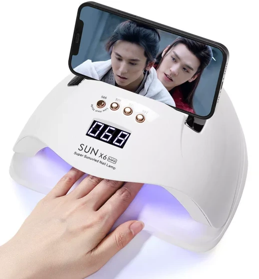 خرید و قیمت دستگاه یووی ال ای دی (LED-UV) کاشت ناخن سان مدل SUN X6Max | ترب