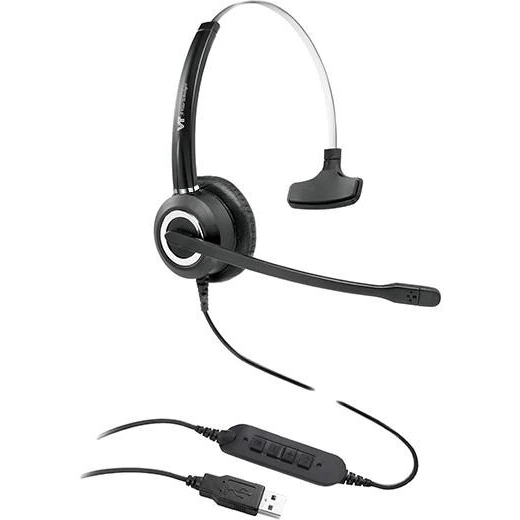 خرید و قیمت هدست تک گوش وی تی مدل VT Headset VT 6200 ENCx2 USB(03) | ترب