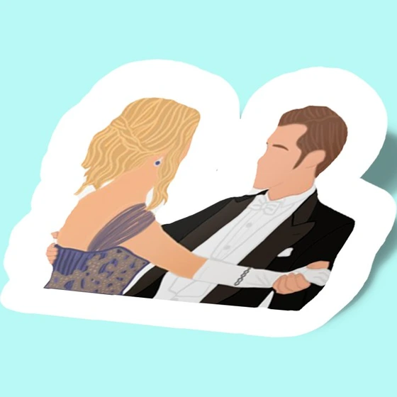خرید و قیمت استیکر Klaus and Caroline Sticker | ترب