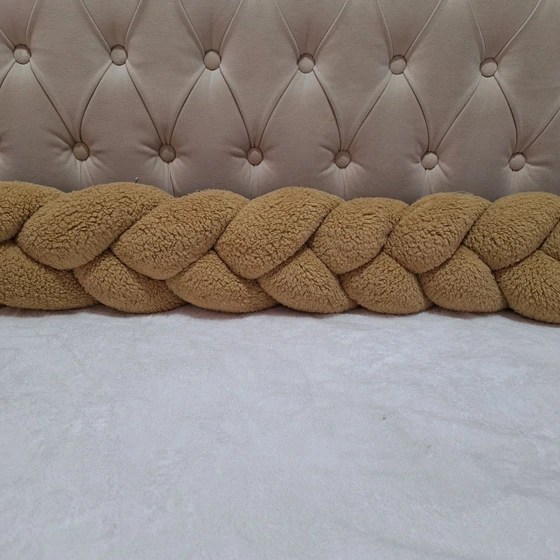 خرید و قیمت محافظ تخت نوزاد تاتی مدل گیس بافت تدی سه رشته ای | ترب