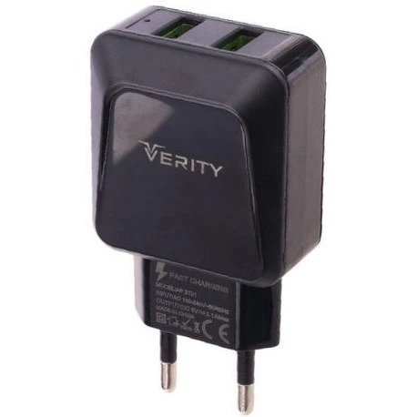 خرید و قیمت شارژر دیواری وریتی مدل AP-2121 دو پورت ۱۰.۵ وات | ترب