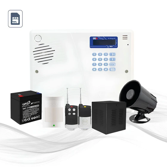 خرید و قیمت پکیج دزدگیر سایلکس با یک چشمی باسیم با مرکز فرمان SG8-Lite | ترب