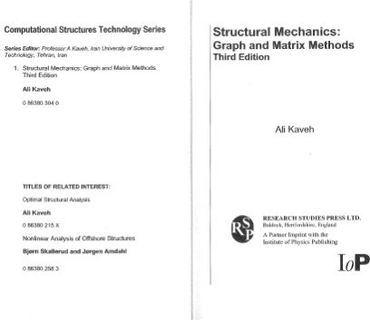 خرید و قیمت دانلود کتاب Structural Mechanics: Graph and Matrix Methods ...