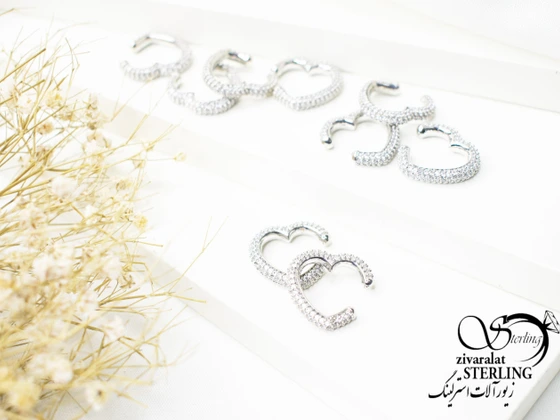 خرید و قیمت ایر کاف قلب نقره ای کد 5878 | ترب