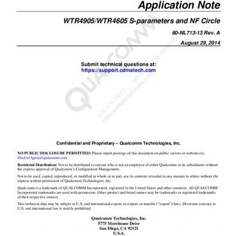 خرید و قیمت دانلود کتاب WTR4905/WTR4605 S-parameters and NF Circle Application Note 80-NL713-13 ...