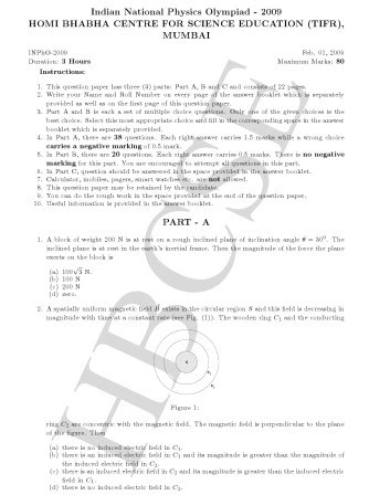 خرید و قیمت دانلود کتاب INPhO 2009 Physics Question Paper from India ...