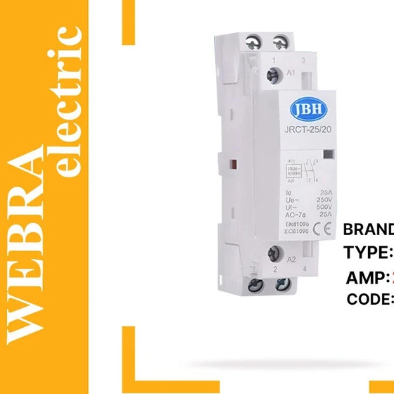 خرید و قیمت کنتاکتور 2 پل 220 ولت اتوماتیک 1 باز 1 بسته JBH | ترب