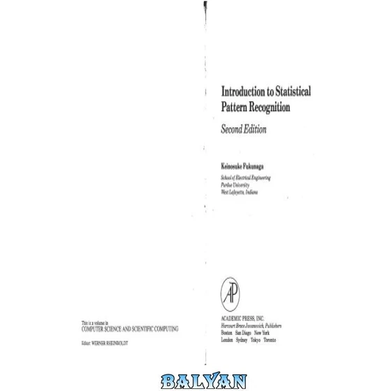 خرید و قیمت دانلود کتاب Introduction To Statistical Pattern Recognition | ترب