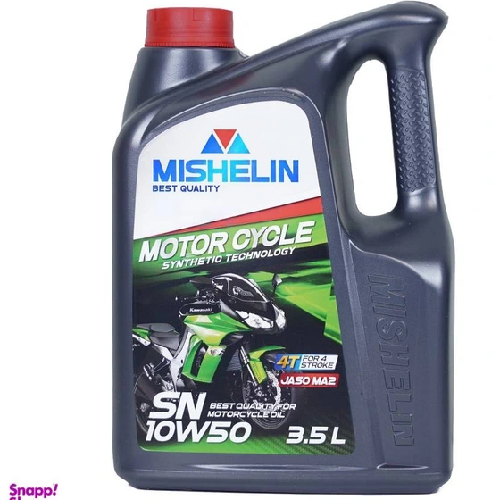 خرید و قیمت روغن موتورسیکلت میشلین مدل 10W50-SN-MA2-3.5L حجم 3.5 لیتر | ترب