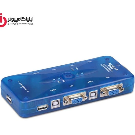 خرید و قیمت سوئیچ کی وی ام اتوماتیک چهار پورت USB مدل FJ-104UK | ترب